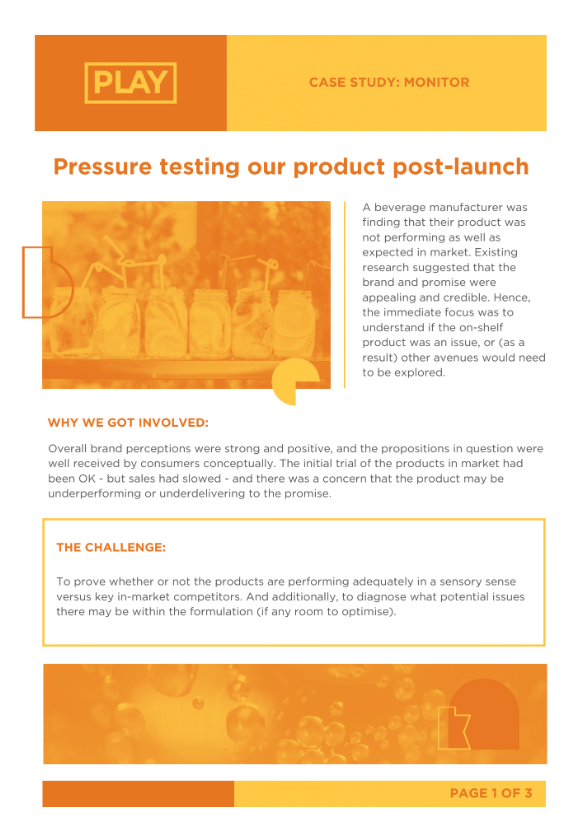 Lesson 4: Monitor | FMCG Product Success Formula | PLAY